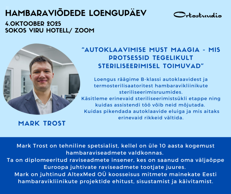 Hambaraviõdede sügishooaja loengupäev 4.oktoober 2025 - Ortostuudio